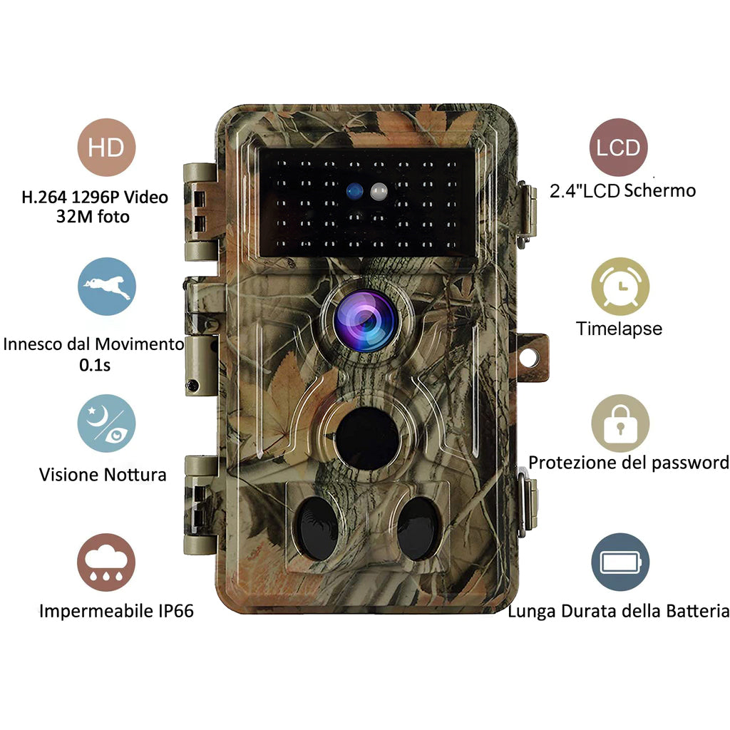 BlazeVideo Fototrappole Professionali -Guarda Ambiente:Natura e Caccia